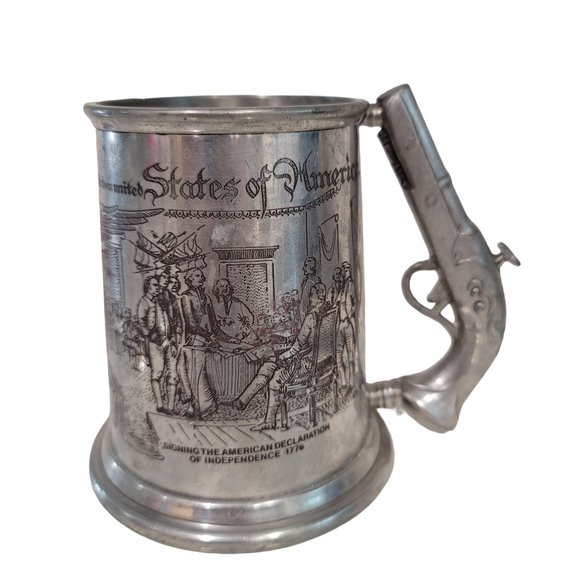 Vintage | Dining | Vintage Eales Sheffield Pewter Tankard Usa Congress ...